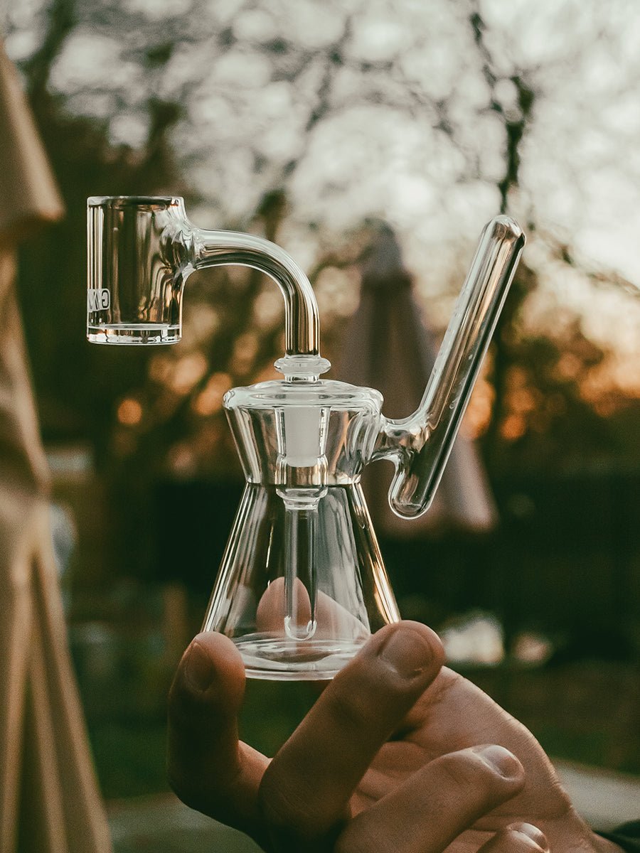 GRAV® Hourglass Pocket Bubbler Rig - Clear / $ 59.99 at 420 Science