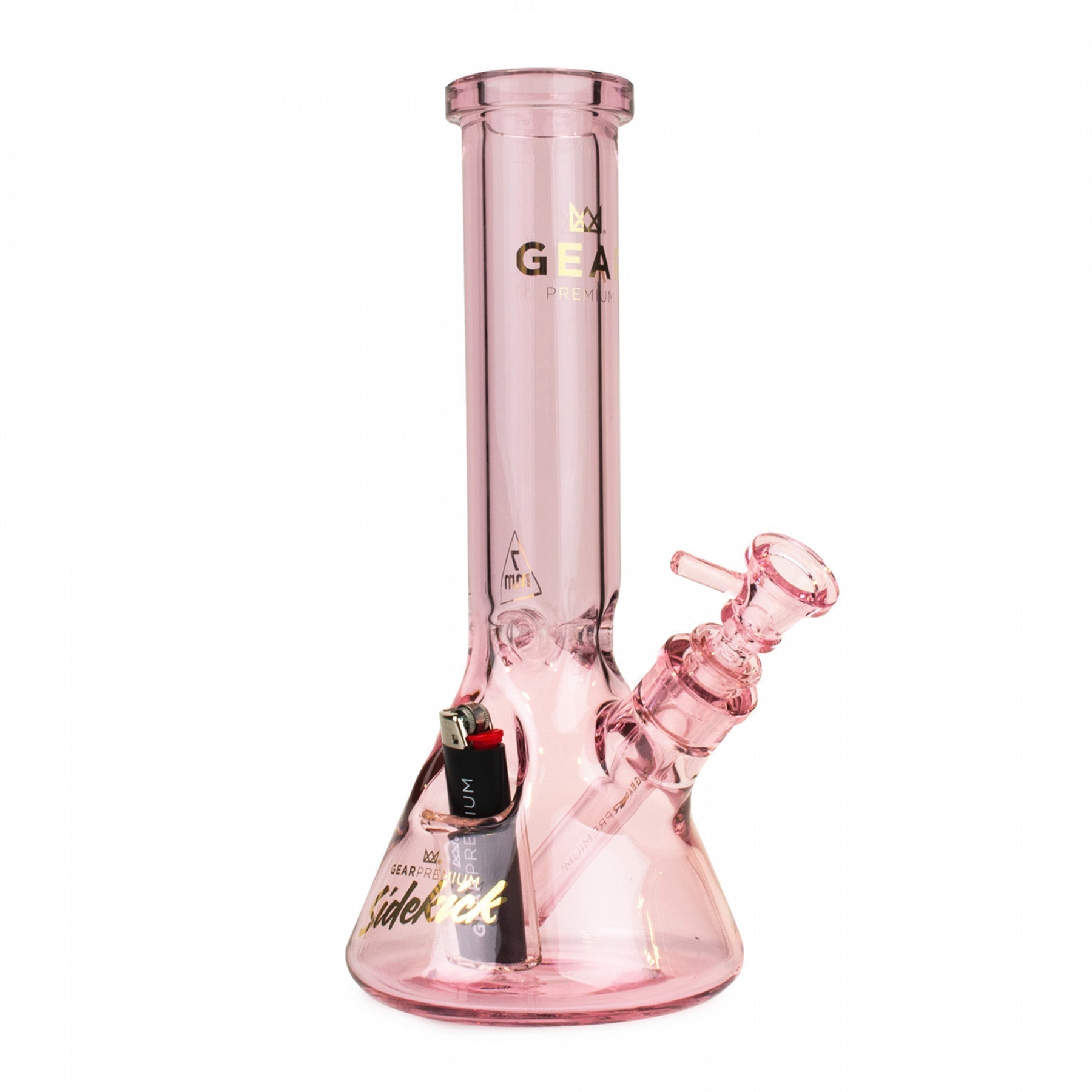 GEAR Premium Sidekick 12in Beaker Bong - Pink / $ 124.99 at 420 Science